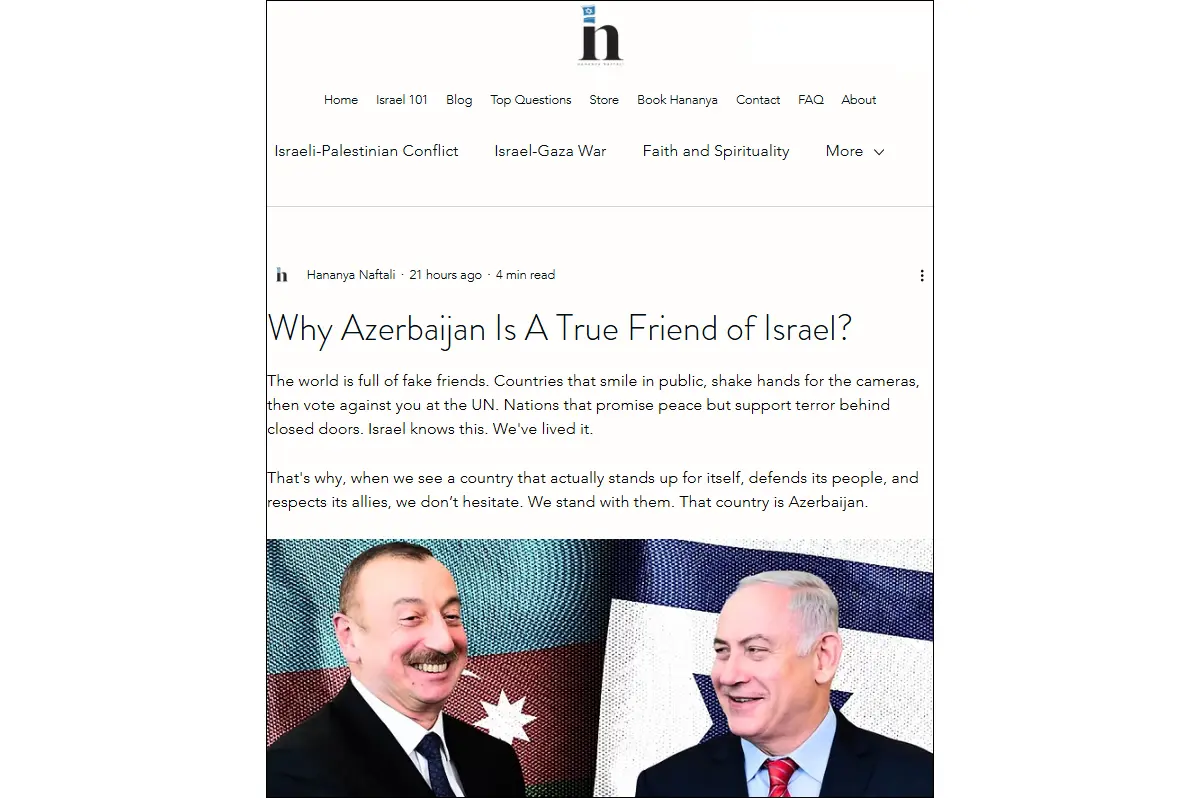 Prominent Israeli activist: Azerbaijan is one of the only Muslim ...